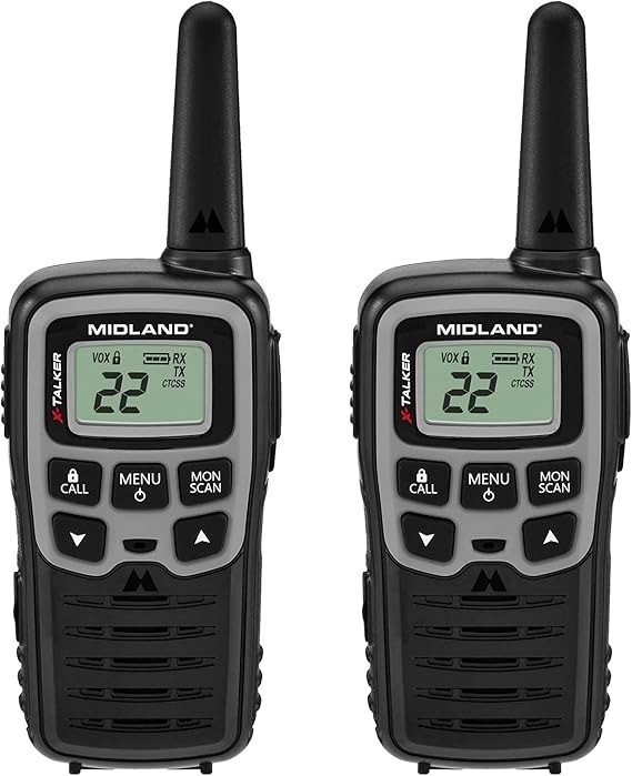 Midland X-Talker T51SLV Two-Way Radios 22 Channels Weather Scan & Alert ...