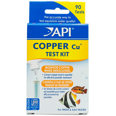 API Copper Kit 90 Tests for Ponds Freshwater Marine and Reef Aquariums ...