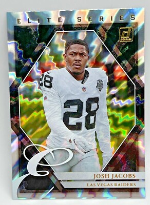 Josh Jacobs ELITE SERIES SP - 2021 Donruss #ES-JJA - Las Vegas Raiders ...