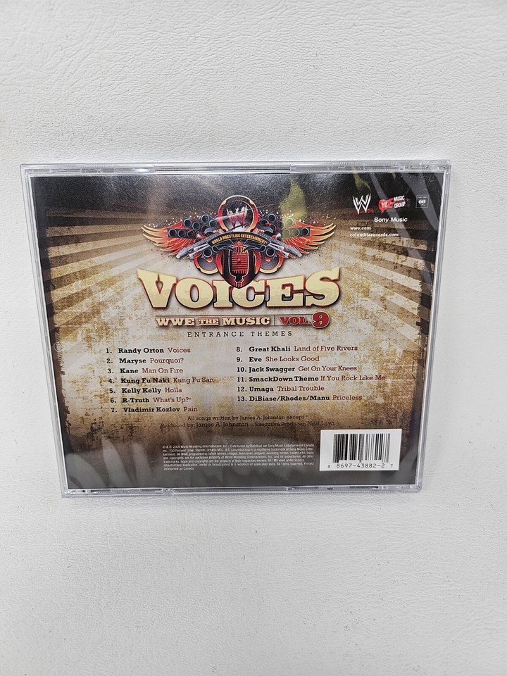 Voices-WWE The Music, Vol. 9-2009 World Wrestling Entertainment *New ...