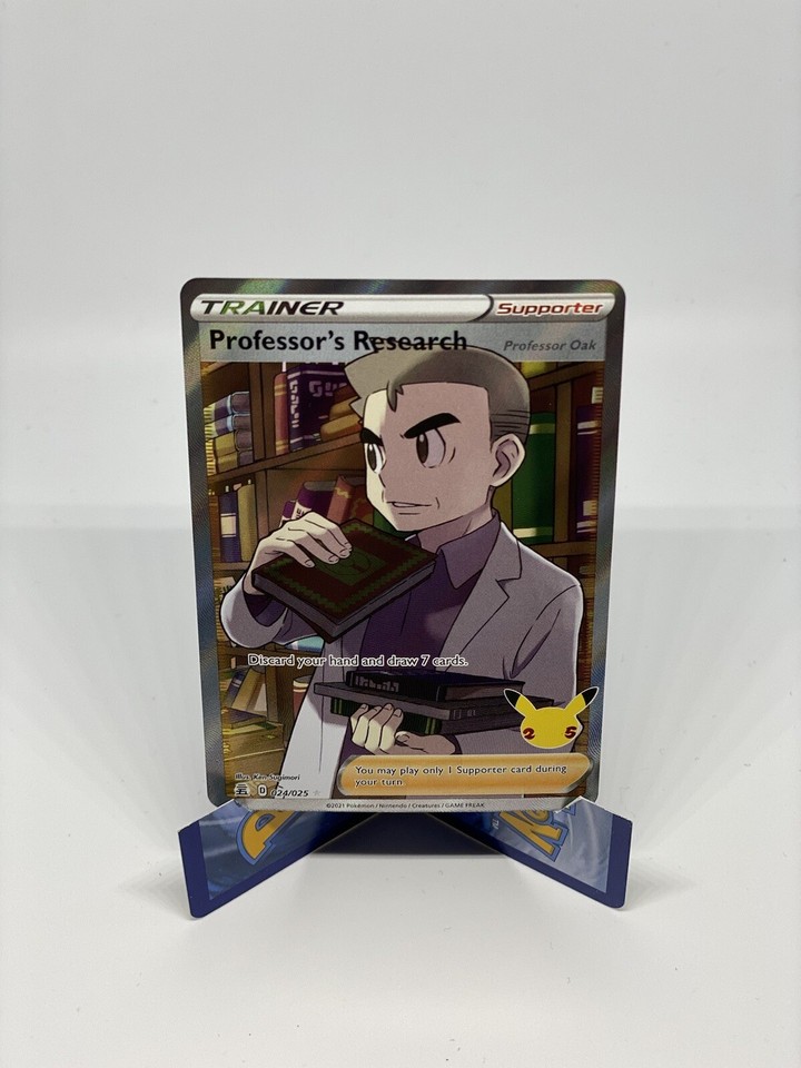 Pokémon TCG Professor's Research (Full Art) Celebrations 024/025 Holo ...