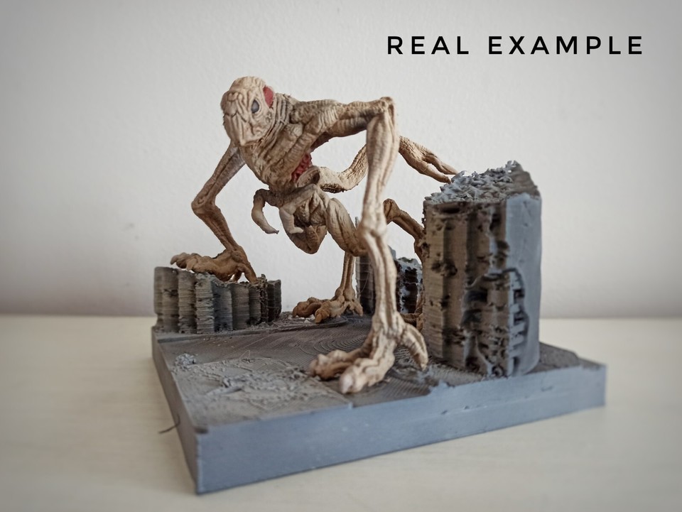 Cloverfield Monster Figure Diorama High Quality 12K Resin 3D Printed ...