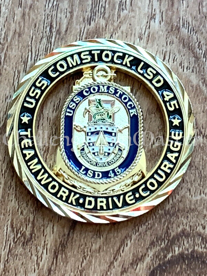 E83 USS Comstock LSD 45 Chief Petty Officer CPO Mess Challenge Coin | eBay