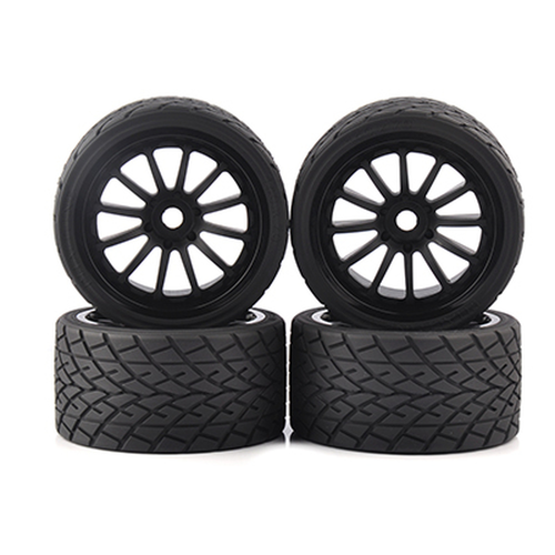 4pcs 1/8 On-Road Wheels Tires Rims 17mm Hex for 1:8 RC Model On-Road ...