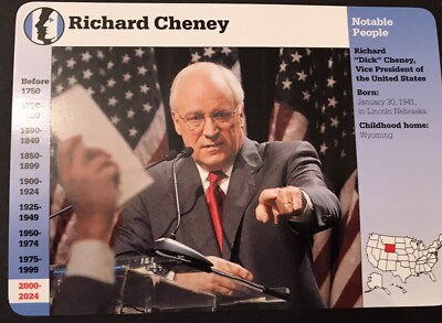 Dick Cheney Vice President Grolier Collector Card | eBay