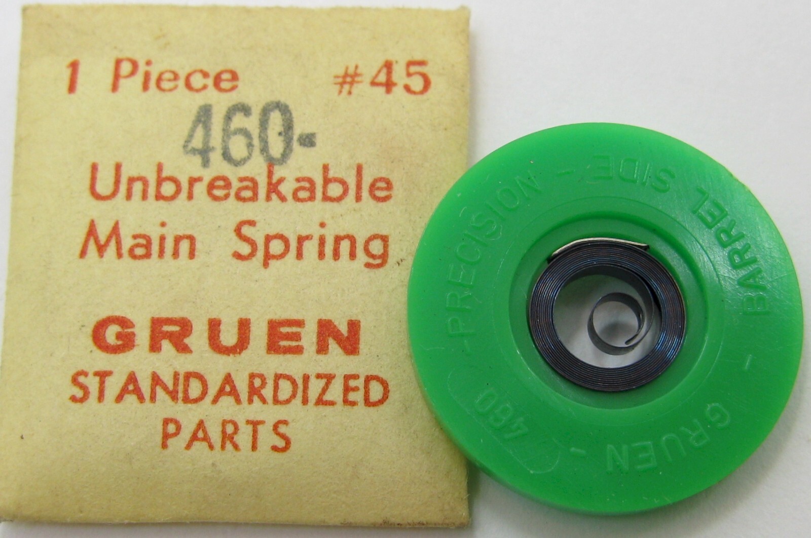 Gruen 460 465 467 470 watch movement part mainspring NO friction bridle ...
