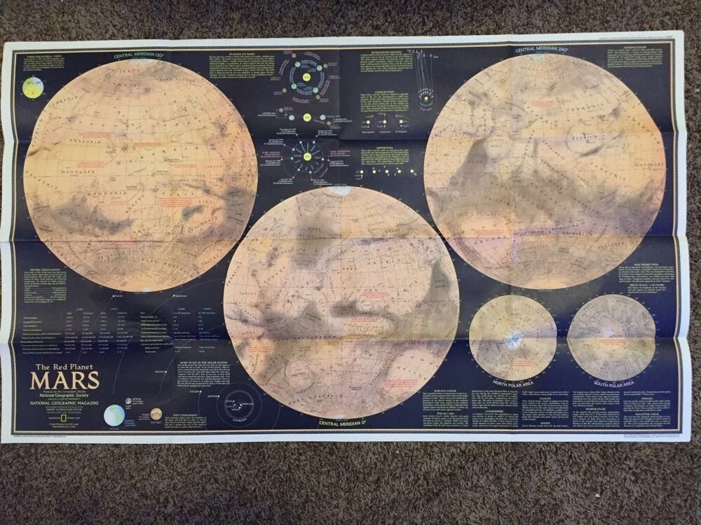 Geographical Maps Of The Planet Mars