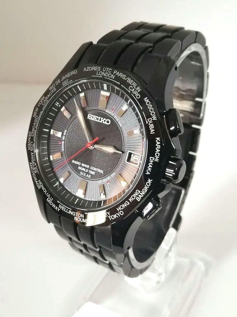 Seiko Brightz World Time Titanium Solar Radio 41.5mm … - Gem