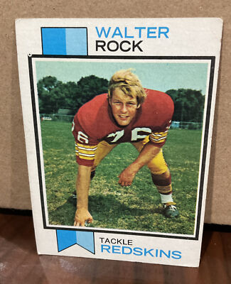 WALTER ROCK 1973 TOPPS FOOTBALL CARD #169 - WASHINGTON REDSKINS | eBay