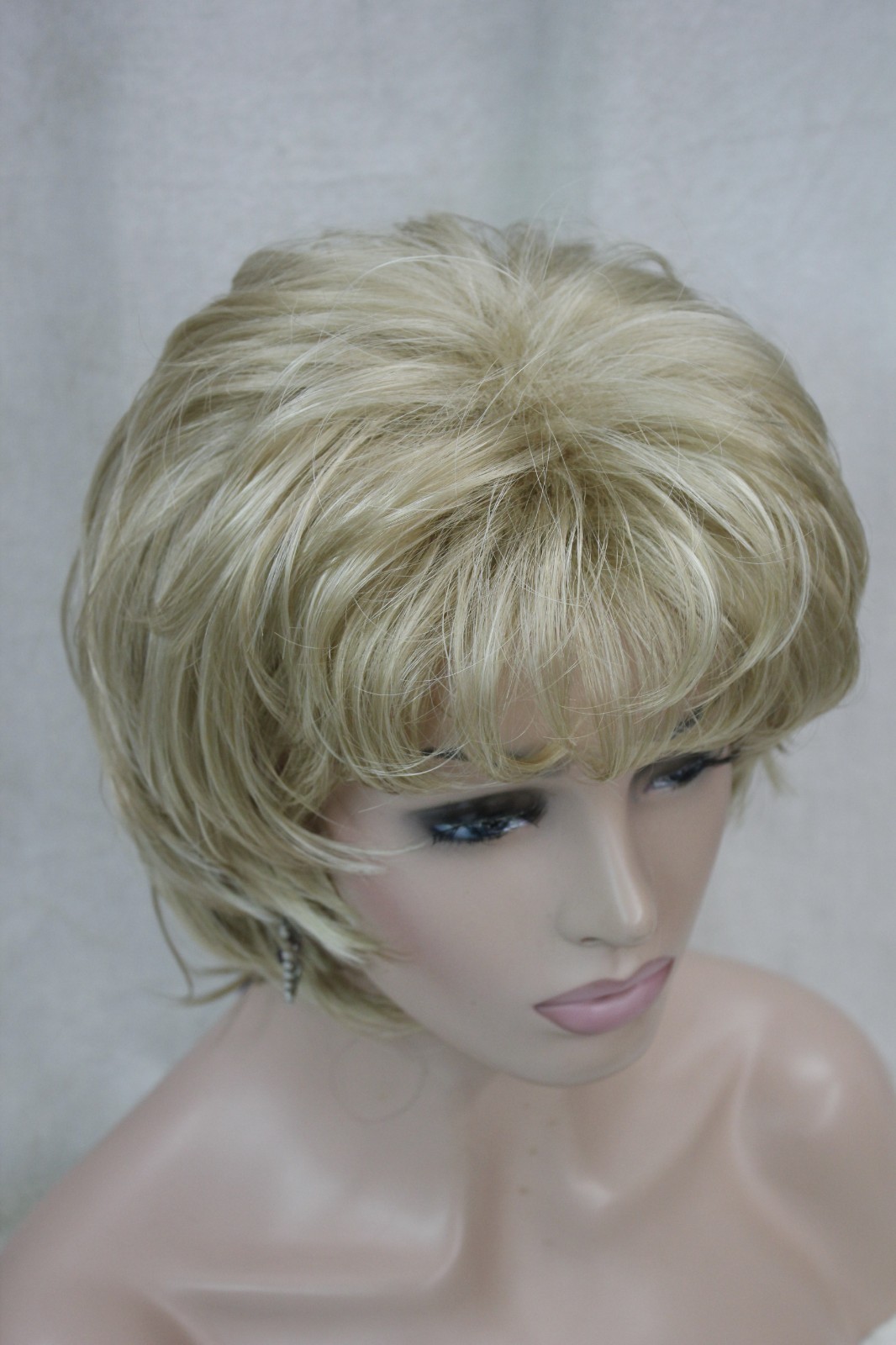 New 6 color selected charming fluffy layered wavy women' synthetic 14 ...