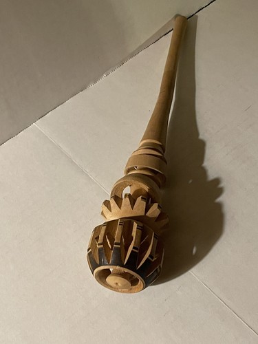 Mexican Molinillo Whisk Hot Chocolate Stirrer Handmade Carved Wood 14 ...