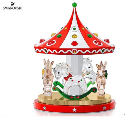 Swarovski Holiday Cheers Carousel MIB #5637096 | eBay