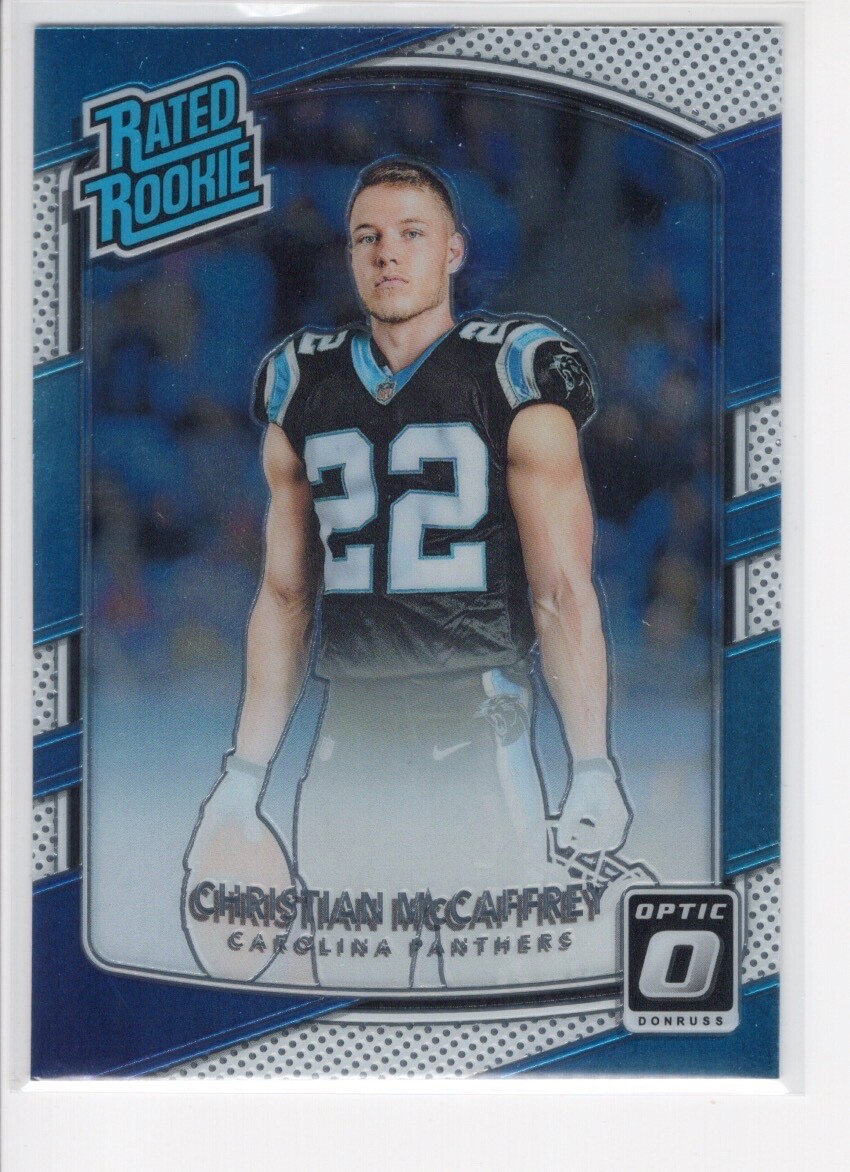 2017 Donruss Optic Rated Rookie #168 Christian McCaffrey Panthers RC | eBay