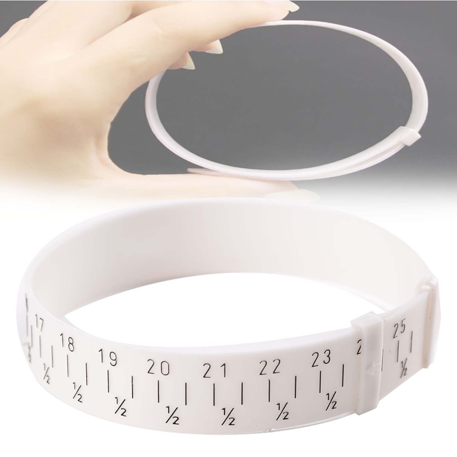 Plastic Bracelet Bangle Gauge Sizer Jewelry Measure Wrist Size Tool 15 ...