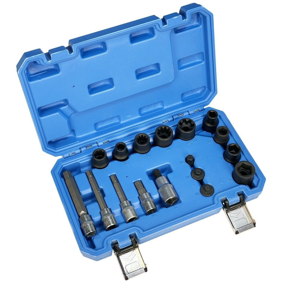 17pcs Brake Caliper Socket Set Wrench Socket Set Bit Tool Kit For Audi ...