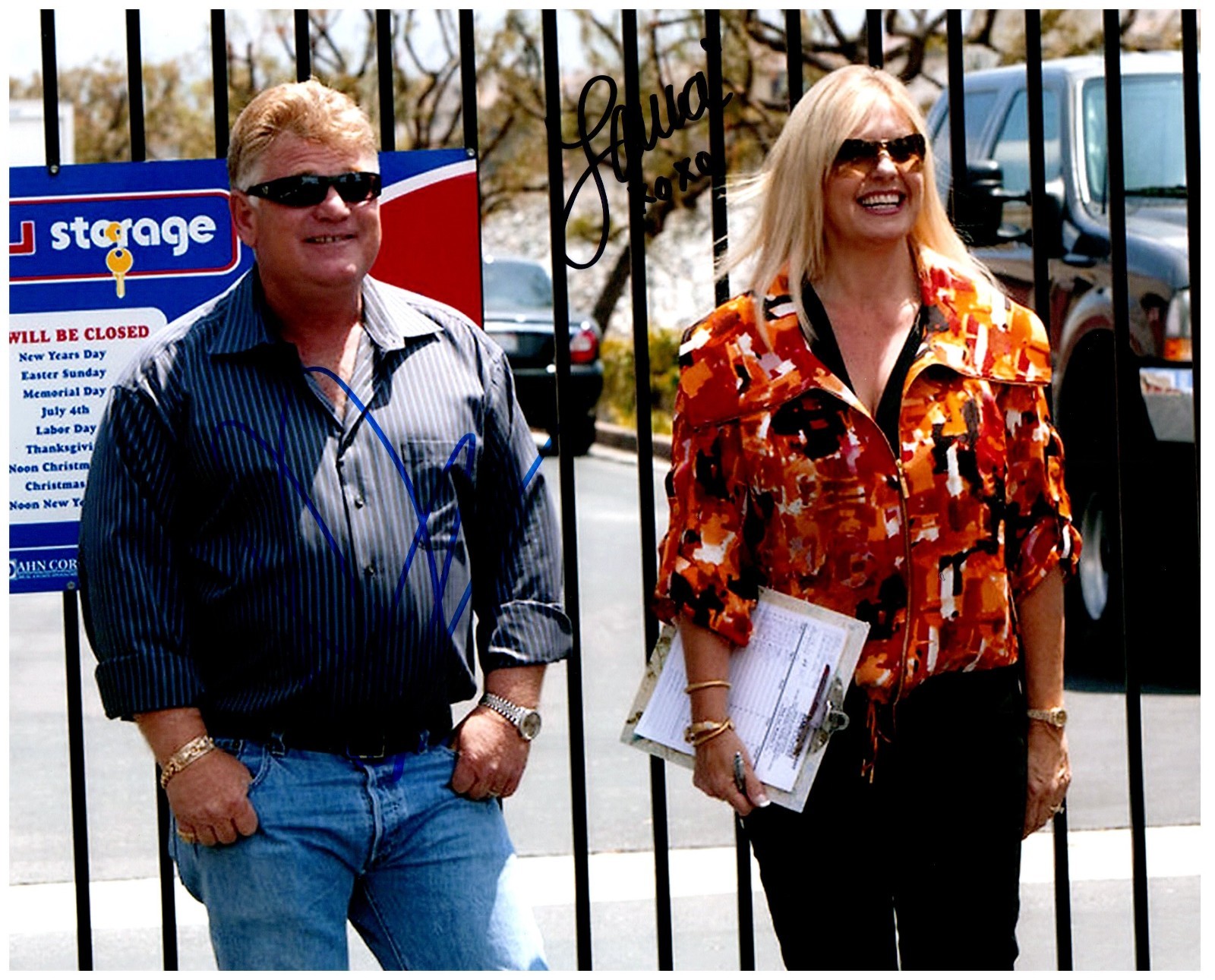 STORAGE WARS Dan Dotson & Laura Dotson DUAL Signed Autographed 8X10 Pic ...