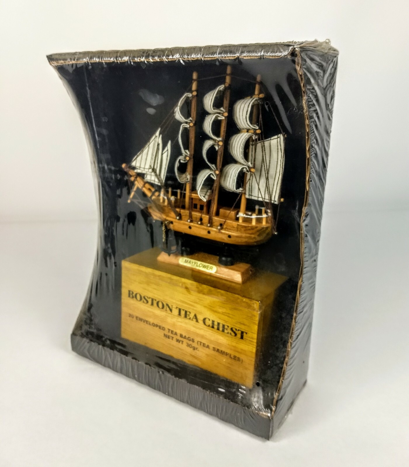 VINTAGE SEALED BOSTON TEA CHEST MAYFLOWER SHIP RARE COLLECTIBLE | eBay