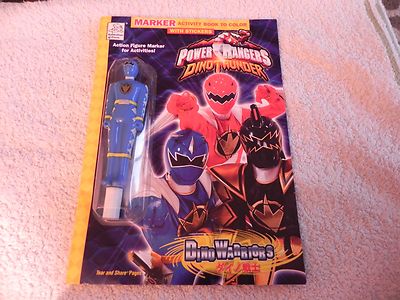 Power Ranger Activity Book W/Stickers and Action Figure Marker Brand ...
