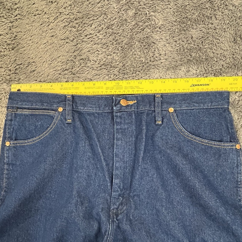 Wrangler Pro Rodeo Jeans Mens 38x36 Blue Cowboy Cut 100% Cotton Denim ...