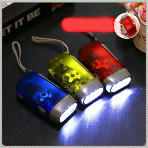 Home Lamp Wind Up Hand Pressing Torch Light Flashlight Dynamo Crank | eBay