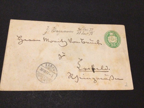 Switzerland AARAU 1877 used postal cover Ref 59283 | eBay