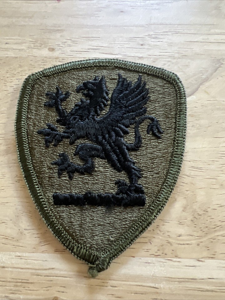 Vietnam Era U.S. Michigan National Guard Full Subdued Merrow Edge ...