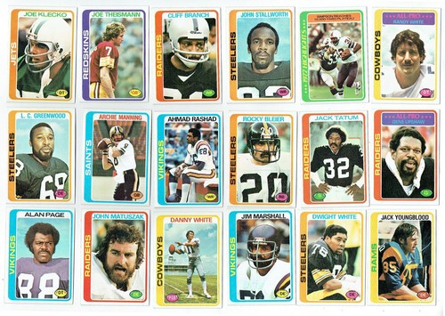 1978 Topps Near Complete Football Card Set Vintage 356 of 528 Cards ...