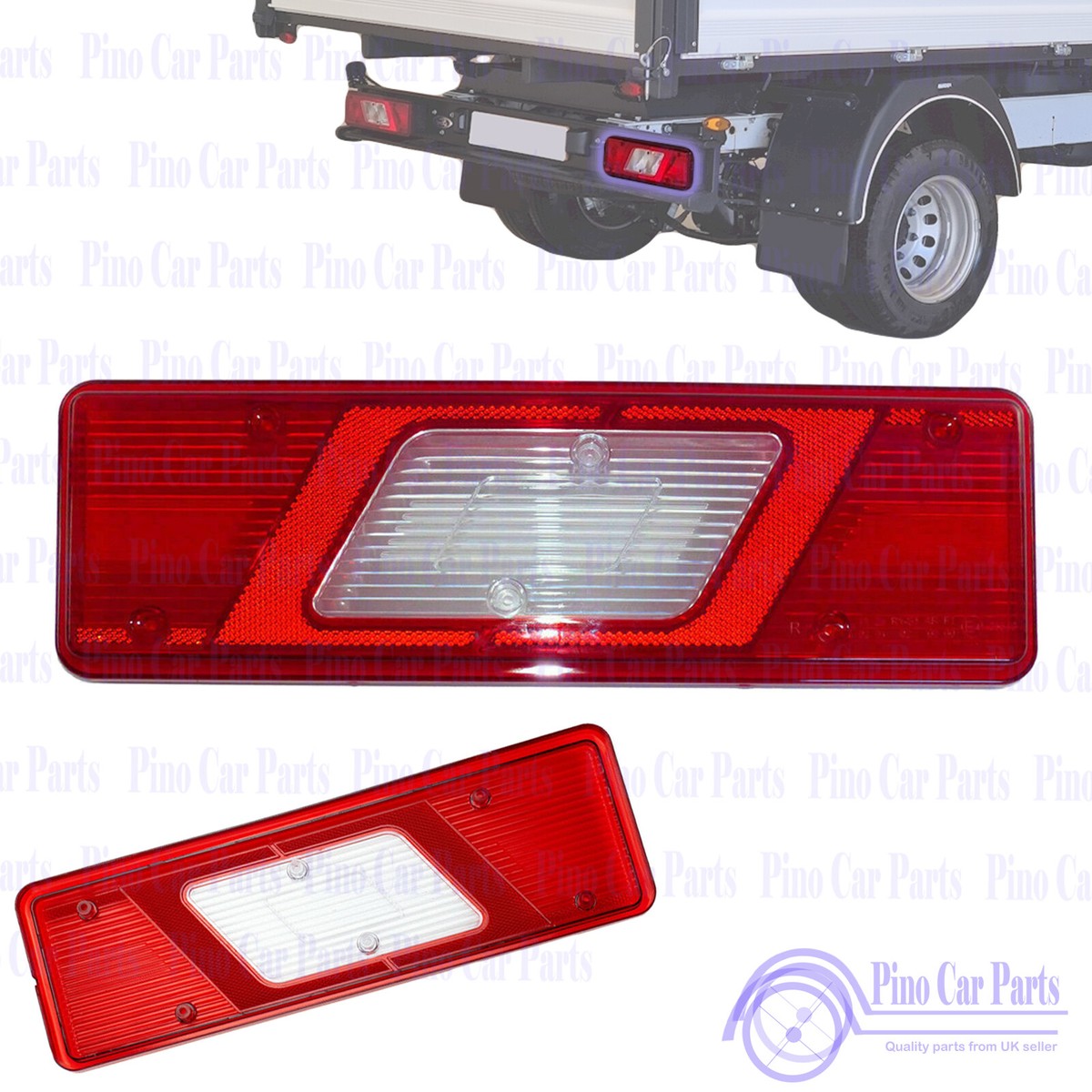 Rear Light BIAREN Rear Reflector Led Light For Ford Transit Mk8 Pickup ...