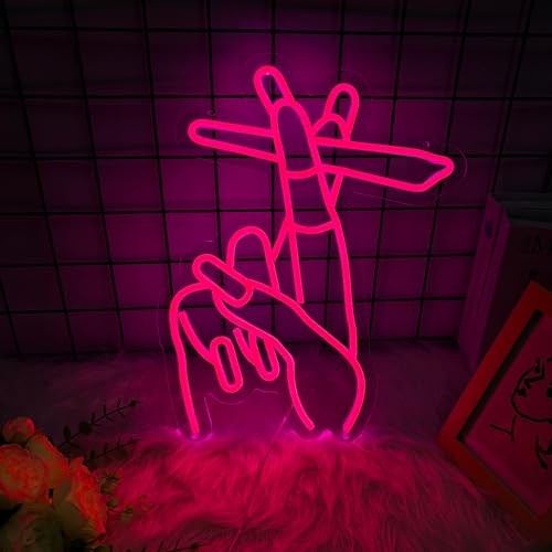 Neon Signs Pink Led Neon Sign for Wall Decor, Nail Neon Signs USB Neon ...