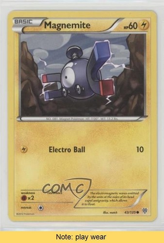 Magnemite Pokémon Black & White Plasma Storm #43 READ 07u9 | eBay