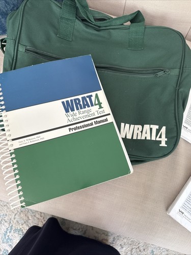 WRAT4: Wide Range Achievement Test-4, Incomplete Kit, Speech Neuropsych ...