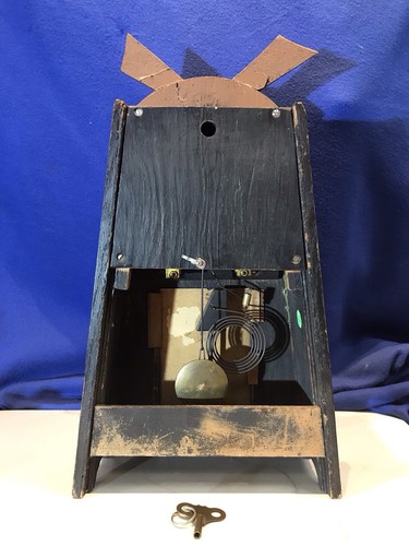 Vintage Antique Gilbert Windmill Mission Strikes Clock.golden Oak Case ...