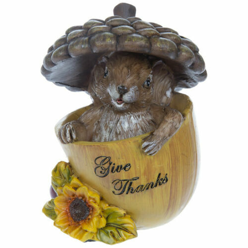Give Thanks Squirrel & Acorn | eBay