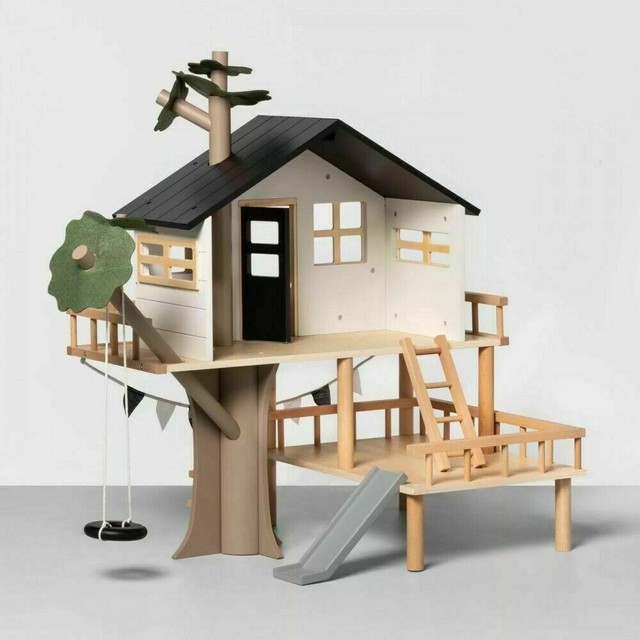 Hearth & Hand With Magnolia Wooden Toy Tree House Inside Playhouse for ...