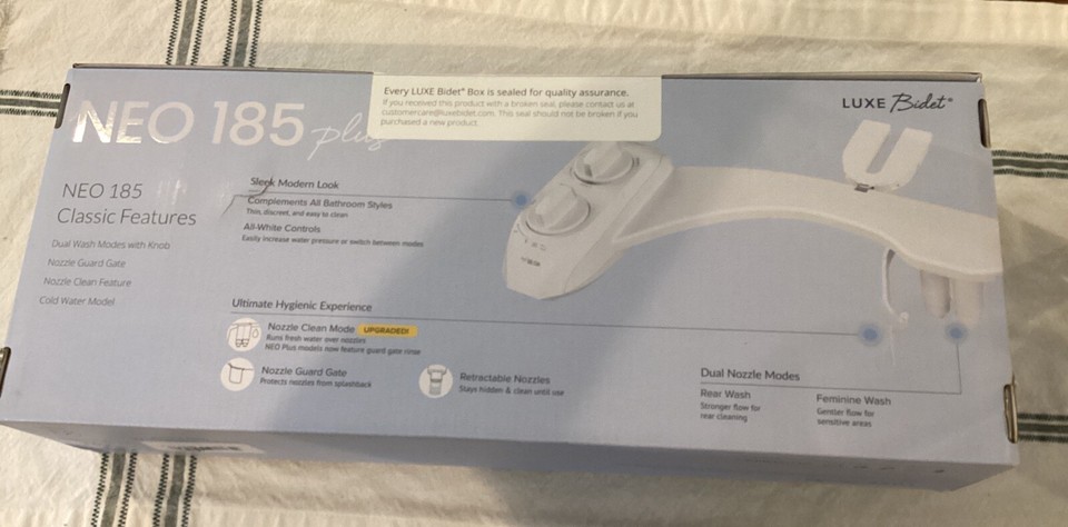 NEO 185 Plus Luxe Bidet Toilet Attachment,Advanced 360°Self Cleaning ...