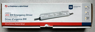 NEW Lithonia Lighting LEM08A 8W Emergency LED Driver 120-277 VAC in 20 ...