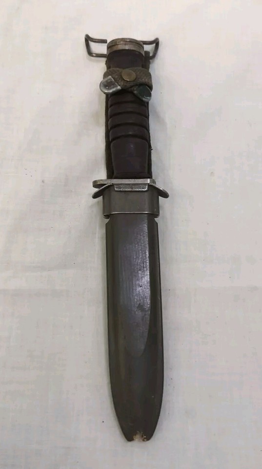 USM4 Utica Carbine bayonet w/ M8A1 scabbard Fighting Knife US Army USMC ...