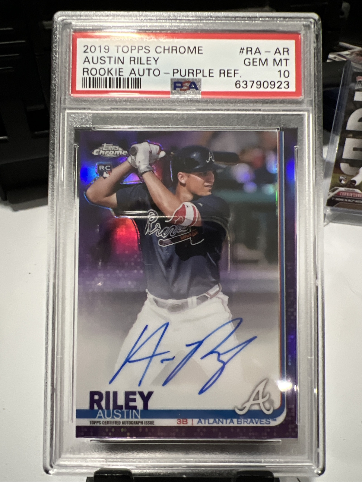 2019 Topps Chrome - Rookie Autographs Purple Refractor #RA-AR Austin ...
