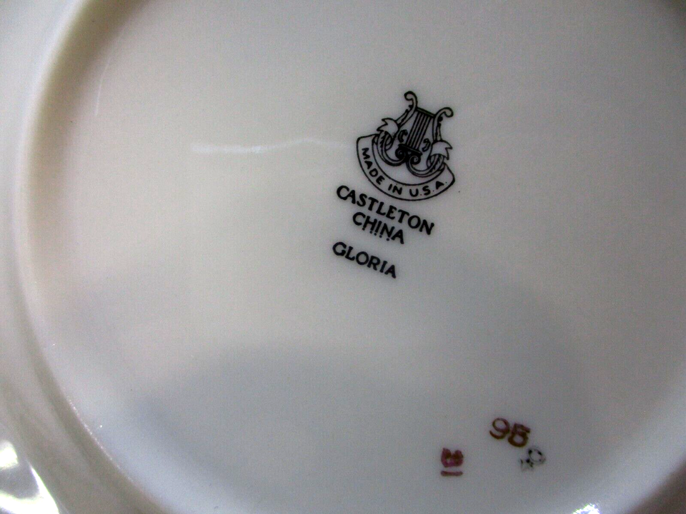 Castleton China Gloria Pattern, 4 Bread and Butter 6.5" Plates, USA | eBay