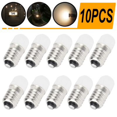 10x Warm White E10 Light Bulb 18V For LIONEL Marx Train 526 Frosted ...