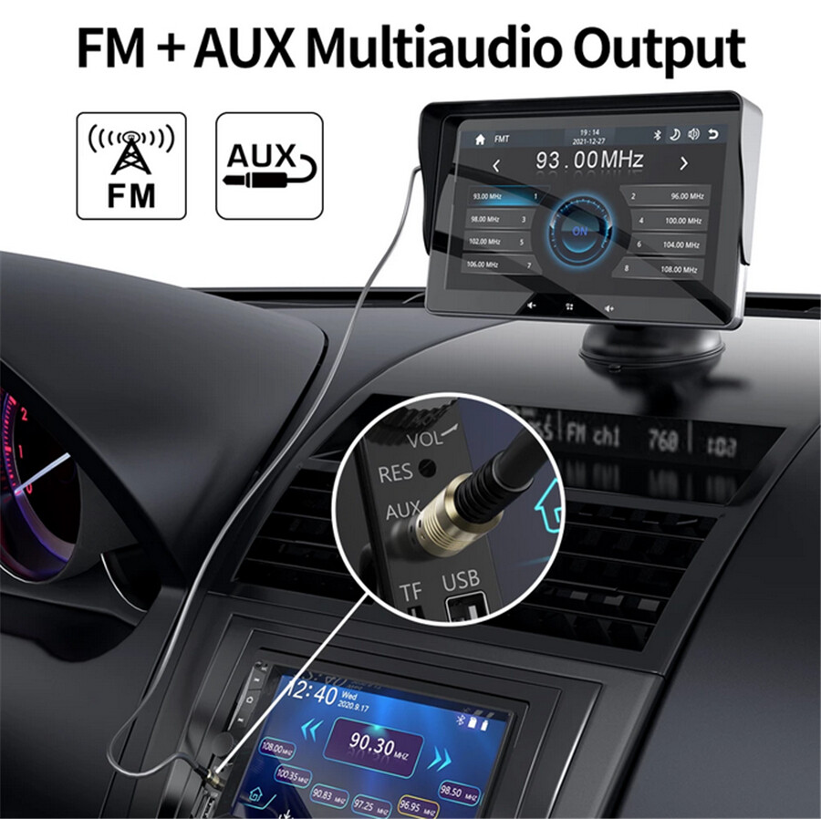 Universal 7" Car Monitor Stereo Multimedia Player w/ Camera For ...