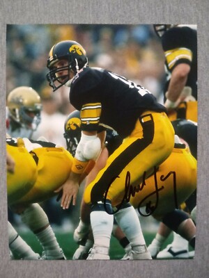 (1981-1984) IOWA HAWKEYES- CHUCK LONG AUTOGRAPH 8x10 ACTION PHOTO #3 ...