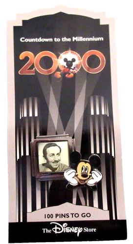 DISNEY STORE 2000 COUNTDOWN TO THE MILLENNIUM PIN #101 WALT DISNEY ...