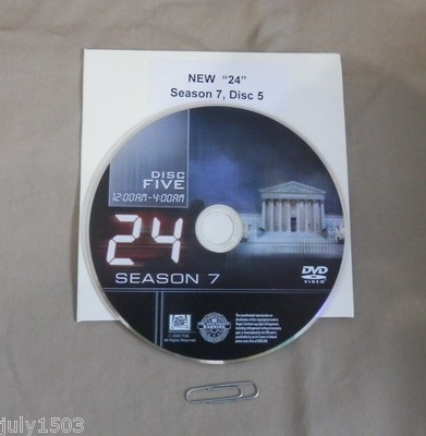 (1) NEW 24 Season 7 Disc 5 Replacement DVD - Single Disc | eBay
