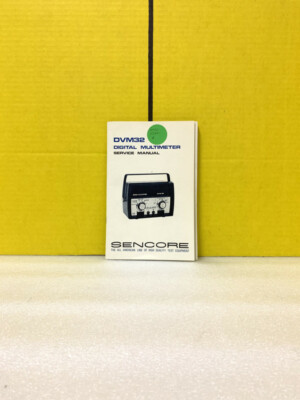 Sencore DVM32 Digital Multilmeter Schematic and Parts List | eBay