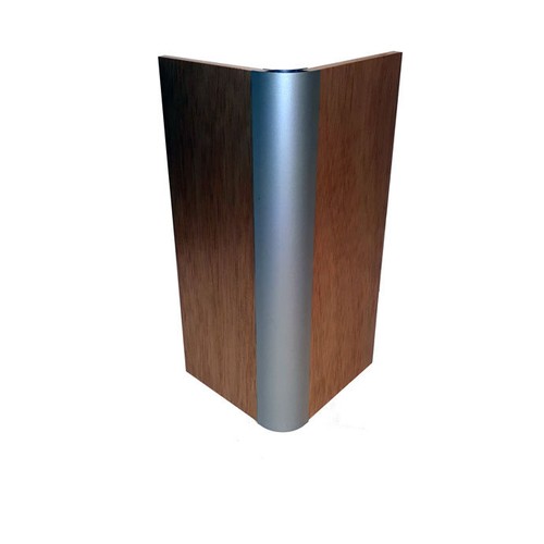 2 x 1000mm Campervan Corner Profile curved Aluminium for 15mm furniture ...