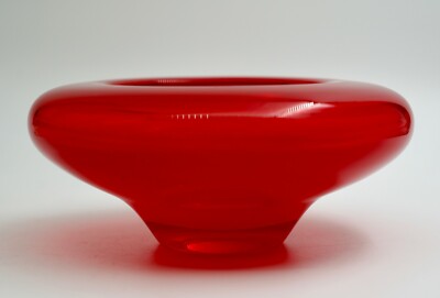 Waterford Red Crystal Art Glass Bowl 7" | eBay