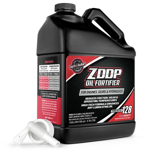 OPTI-LUBE ZDDP OIL FORTIFIER: 1 Gallon Without Accessories, Treats 128 ...
