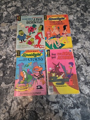 lot 4 Gold Key Comics J. Evil Scientist Tom Dick Cracky Road Runner | eBay