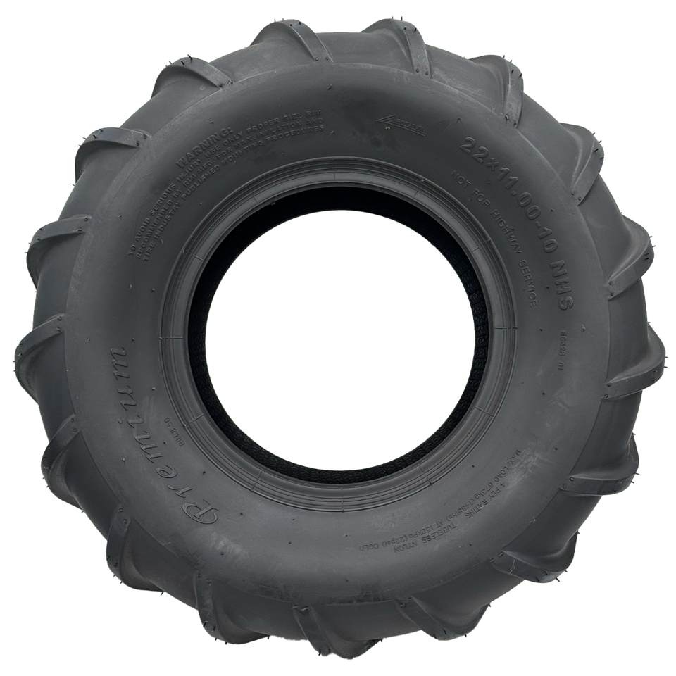22x11.00-10 4-Ply Bar Lug Tractor Tire - Compatible with Grasshopper ...